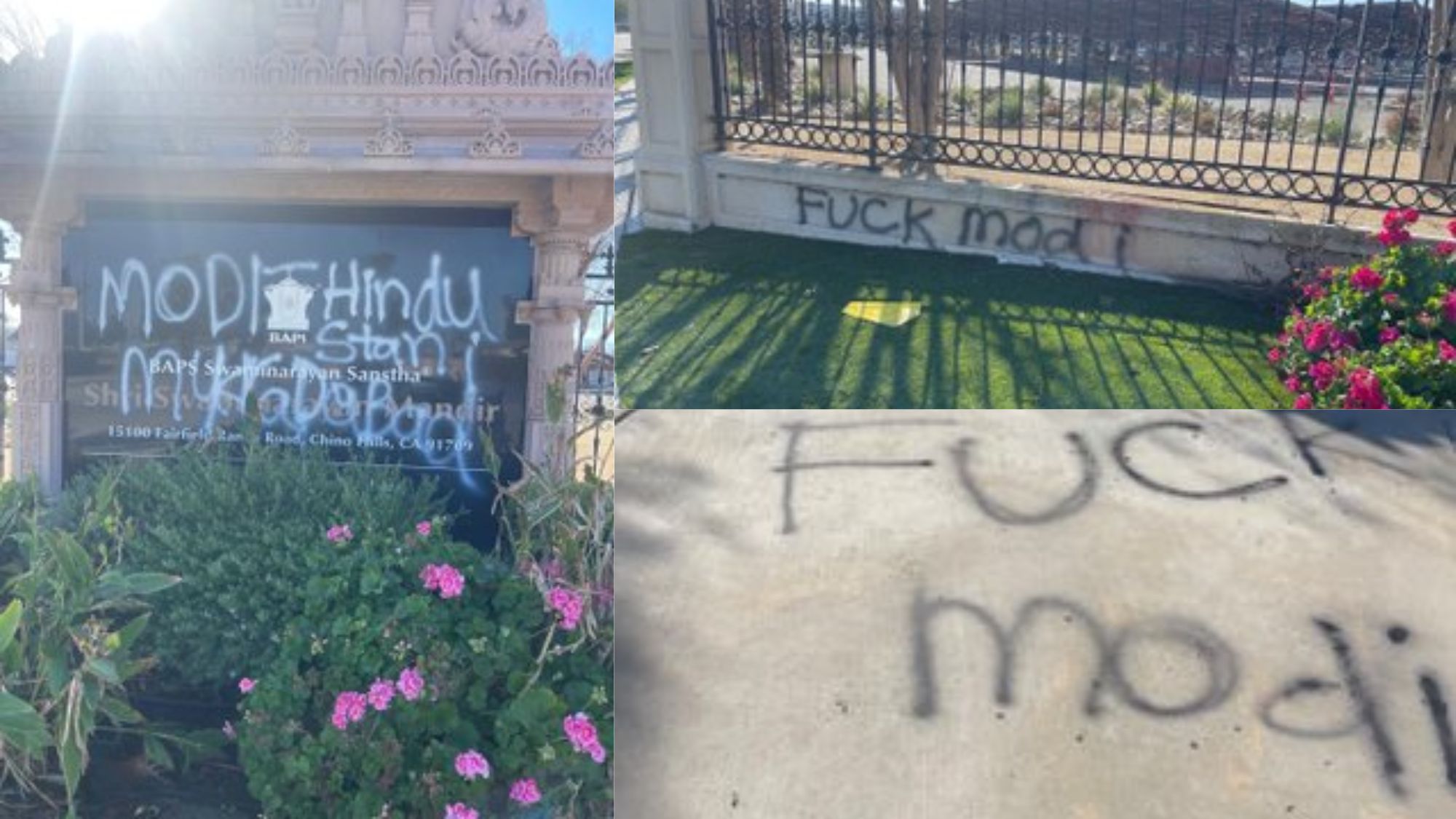 California's biggest Hindu temple vandalized in hate crime ...
