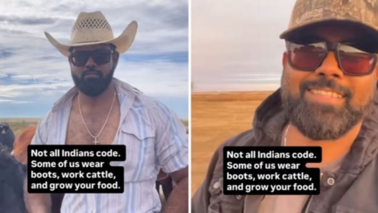 Indian American rancher turns racist trolling into business opportunity